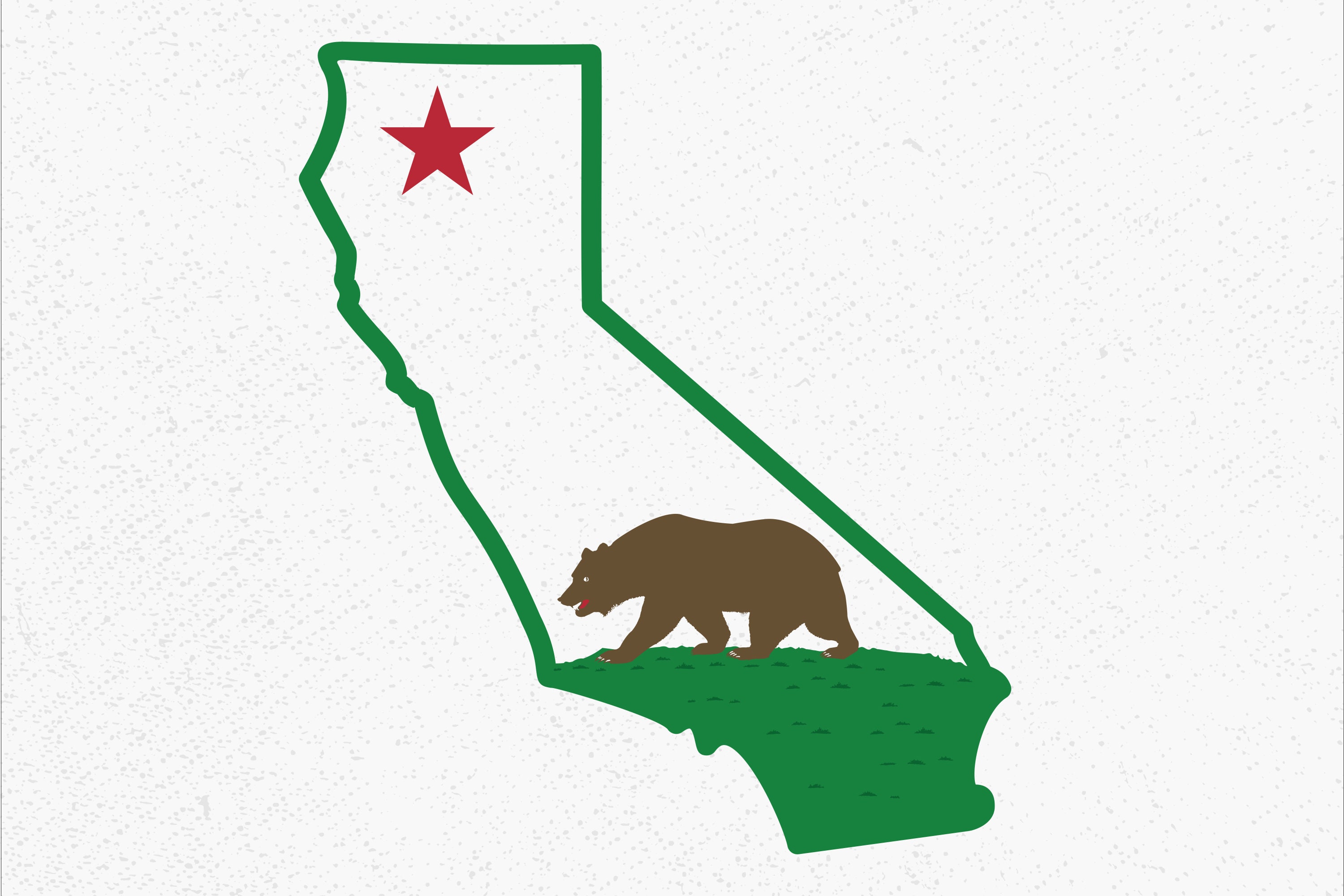 California State Map and Flag Svg, California SVG, US State SVG, United ...