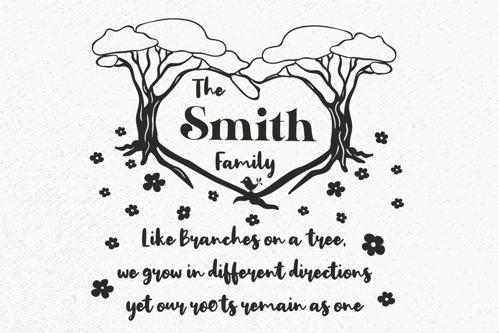 Family Tree Branches SVG, Roots SVG, Family Home Decor, Farmhouse Wall ...
