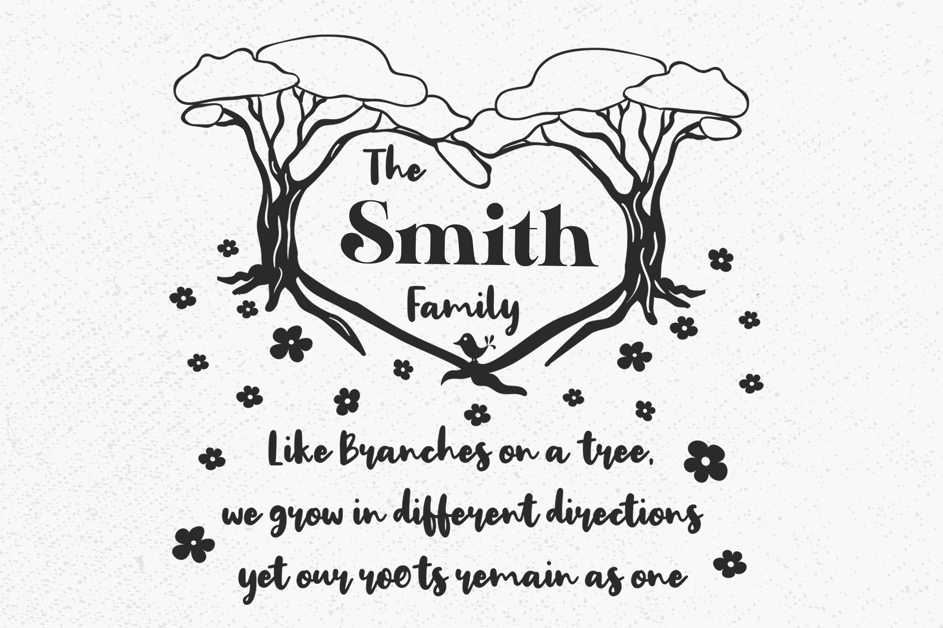 Family Tree Branches SVG, Roots SVG, Family Home Decor, Farmhouse Wall ...