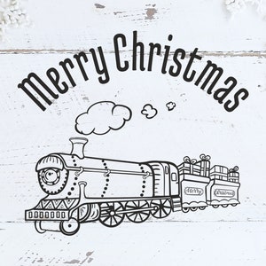 Christmas Train SVG, Hoo Choo Train, Christmas Clip Art, Christmas ...