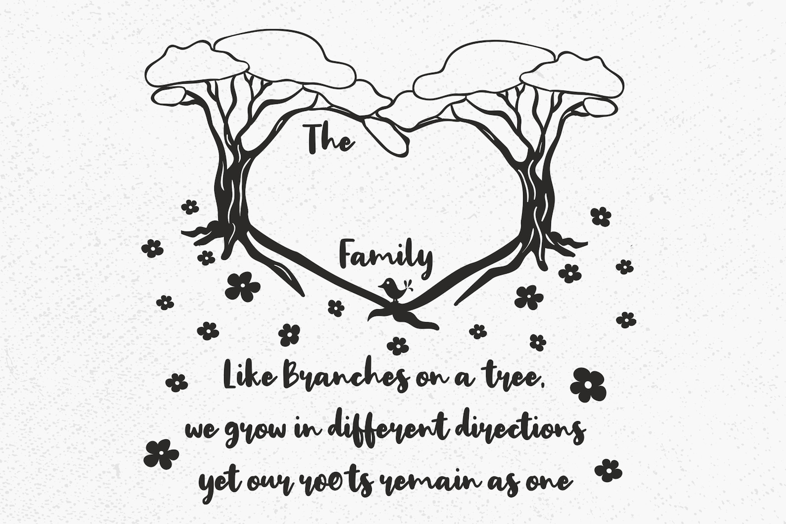Family Tree Branches SVG, Roots SVG, Family Home Decor, Farmhouse Wall ...