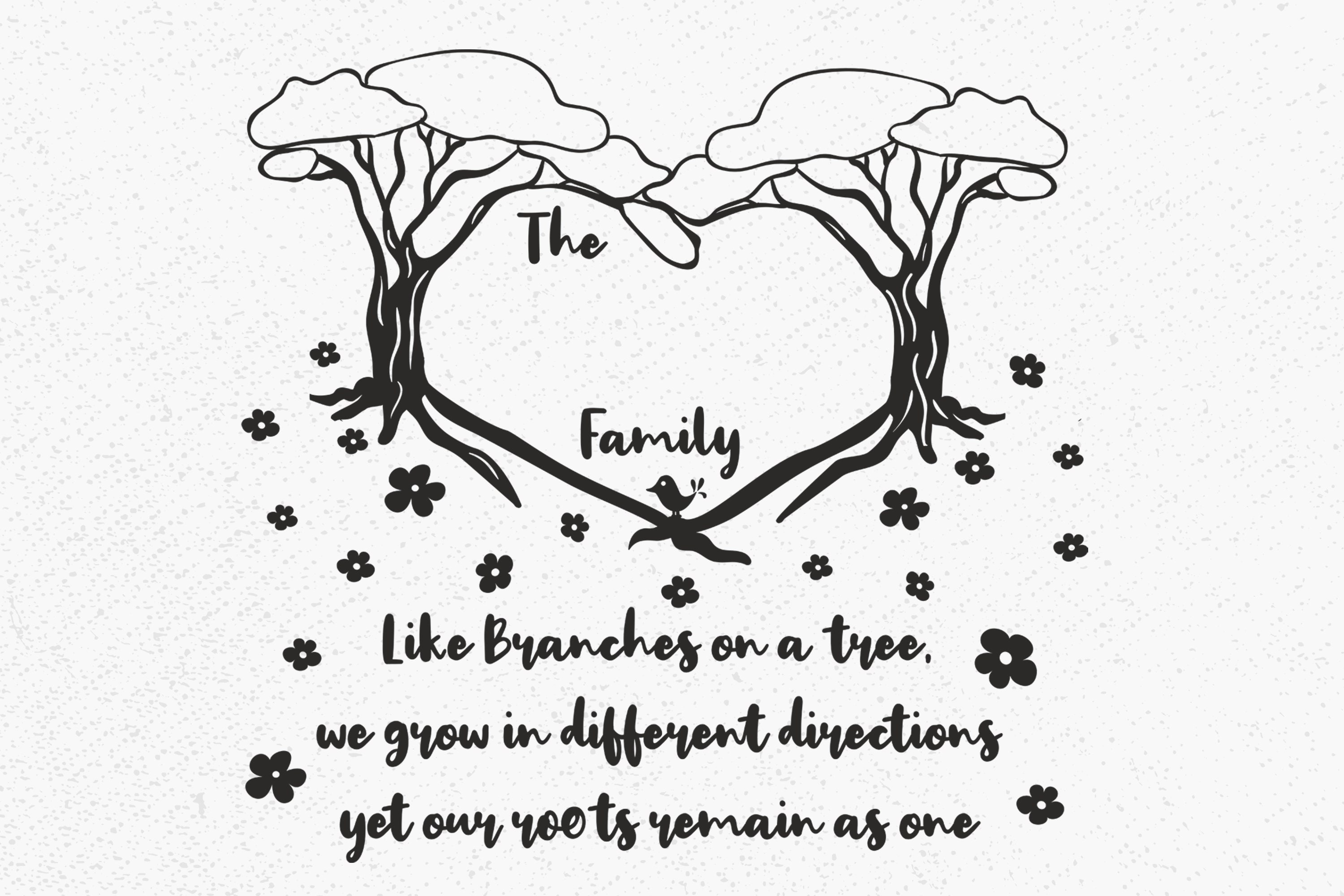 Family Tree Branches SVG, Roots SVG, Family Home Decor, Farmhouse Wall ...