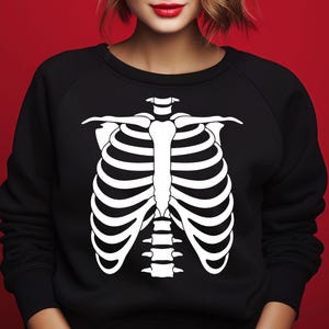 Skeleton Torso SVG Bundle, Ribcage Bones Cut Files (digital Download ...