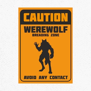 Werewolf Sign Svg, Howling Werewolf Gift, Funny Werewolf Gift, Sign for ...