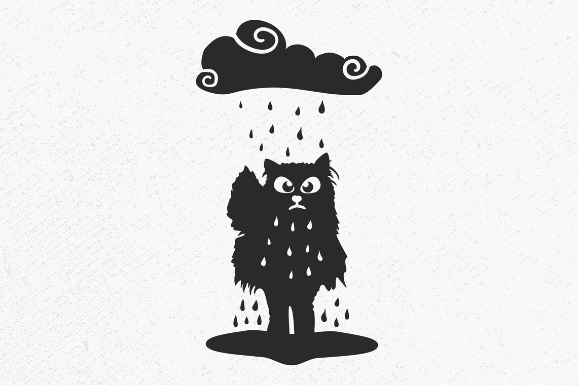 Unlucky Cat SVG, Bad Luck Cat SVG, Black Cat Bundle SVG, Misfortune Cat ...