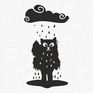 Unlucky Cat SVG, Bad Luck Cat SVG, Black Cat Bundle SVG, Misfortune Cat ...