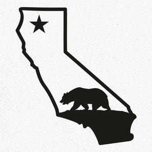 California State Map and Flag Svg, California SVG, US State SVG, United ...