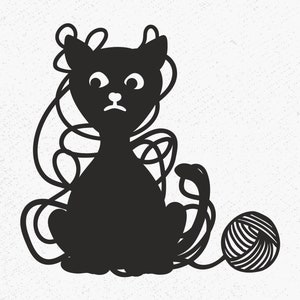 Unlucky Cat SVG, Bad Luck Cat SVG, Black Cat Bundle SVG, Misfortune Cat ...