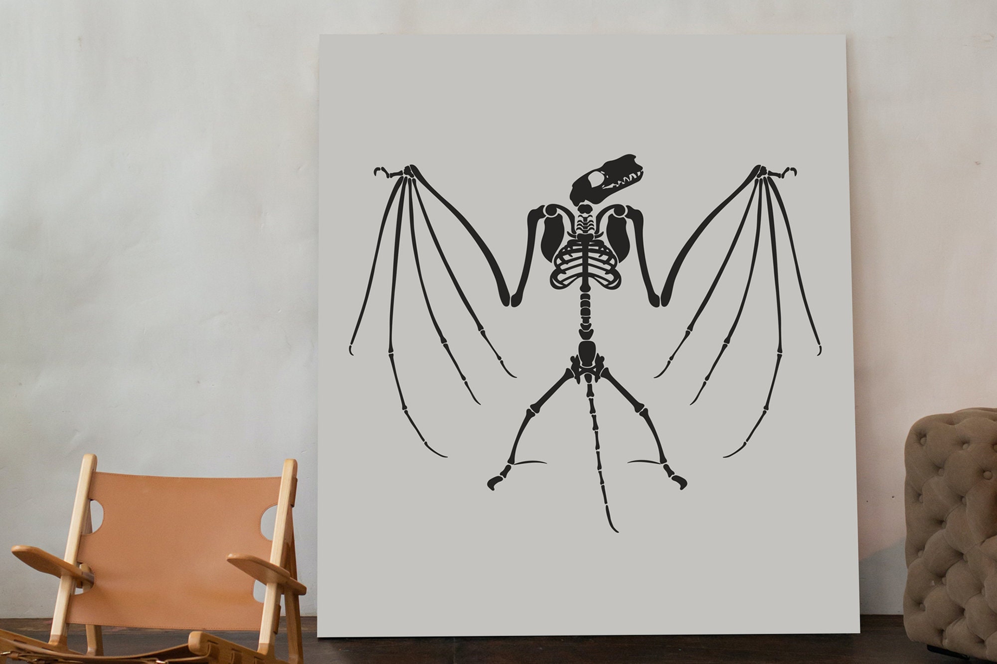 Bat Skeleton With Wings SVG, Bat Skeleton Png, Skeleton Cut File, Bat ...