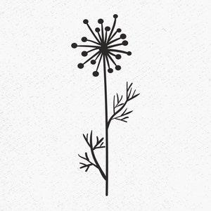 Wildflower Bouquet SVG Bundle, Botanical Floral Leaves (digital ...