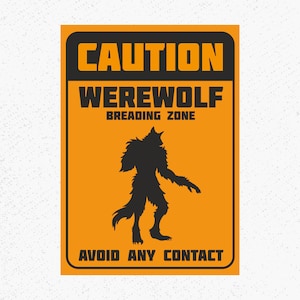 Werewolf Sign Svg, Howling Werewolf Gift, Funny Werewolf Gift, Sign for ...