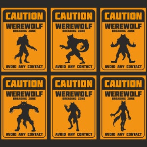 Werewolf Sign Svg, Howling Werewolf Gift, Funny Werewolf Gift, Sign for ...