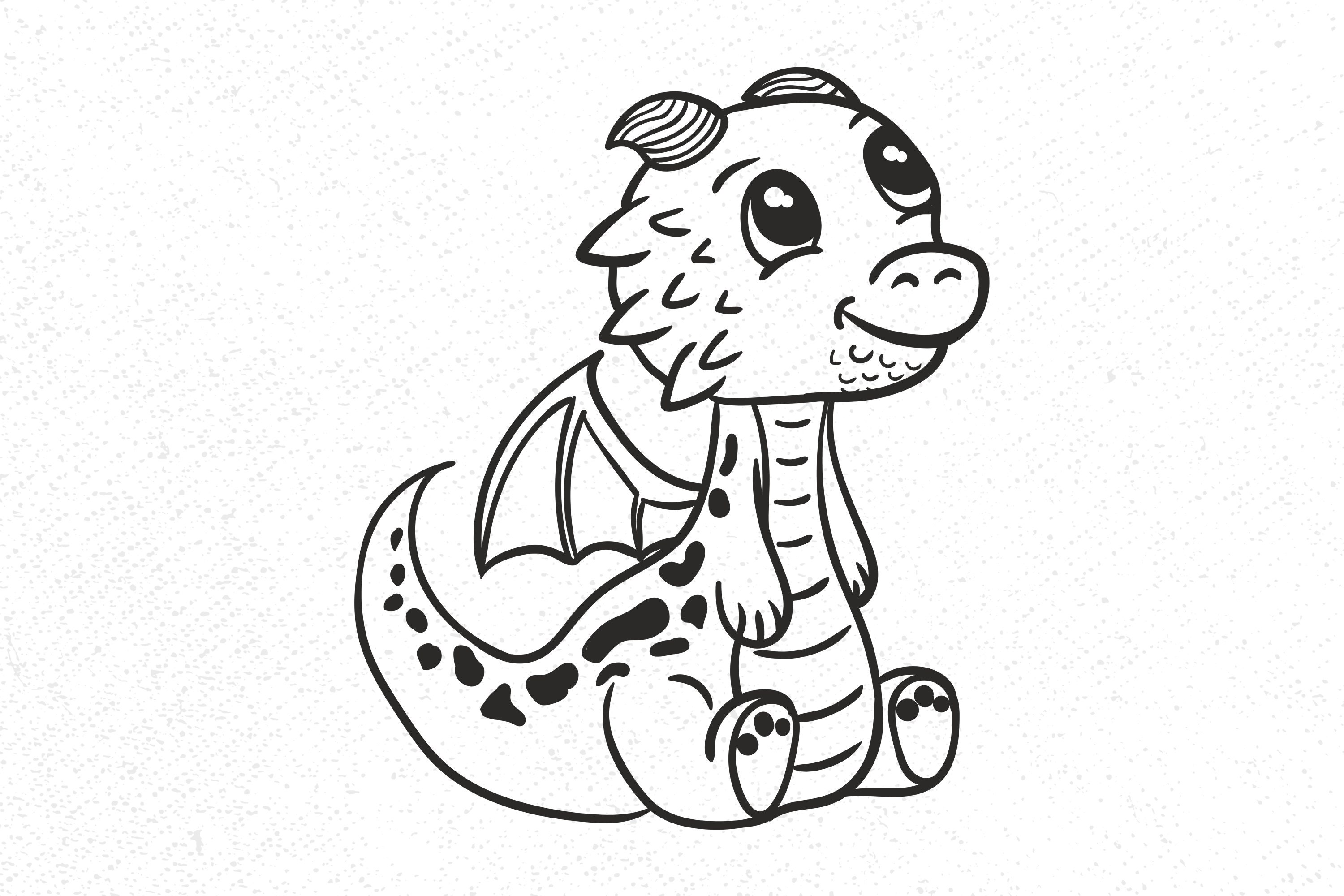 Cute Dragon Bundle SVG, Fantasy SVG, Kids Dragon, Cute Mythical Animal ...