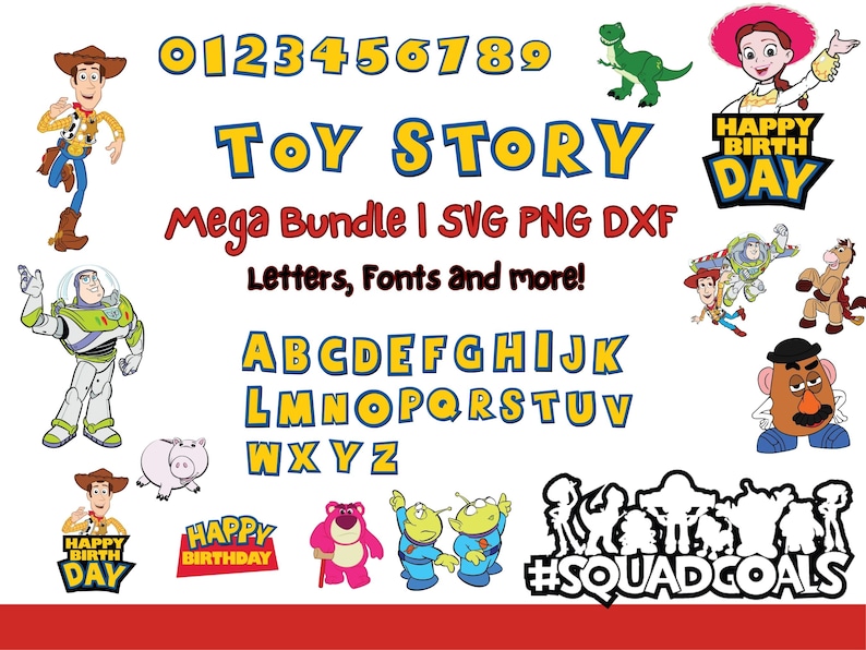 Toy Story Font Svg, Woody Font SVG, Toy Story Alphabet SVG, Letters Svg ...