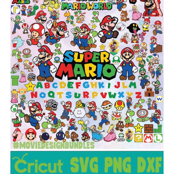 Mario Letters Svg - Etsy