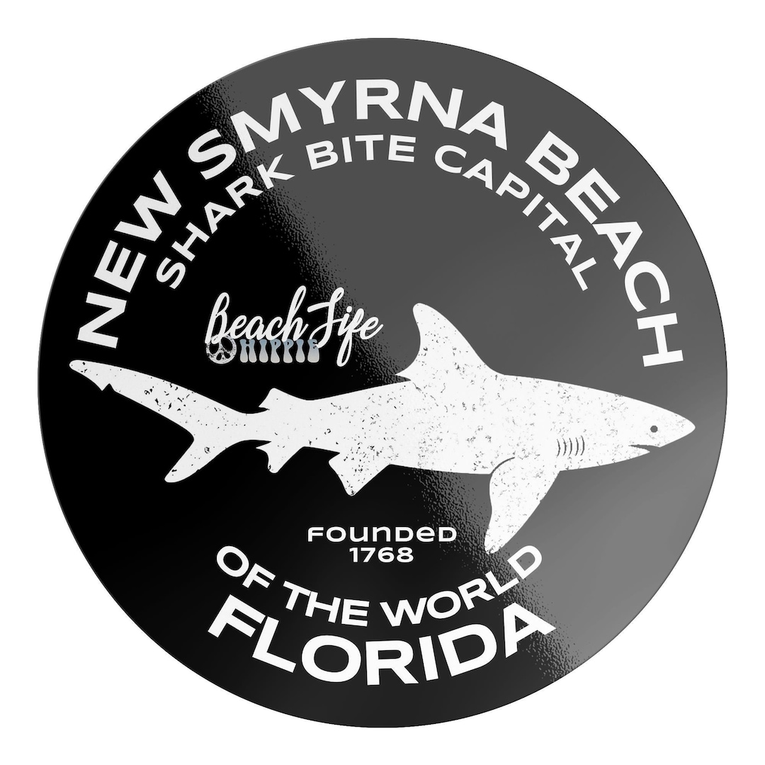 Shark Bite Capital NSB Round Vinyl Auto Car Decal Sticker - Etsy