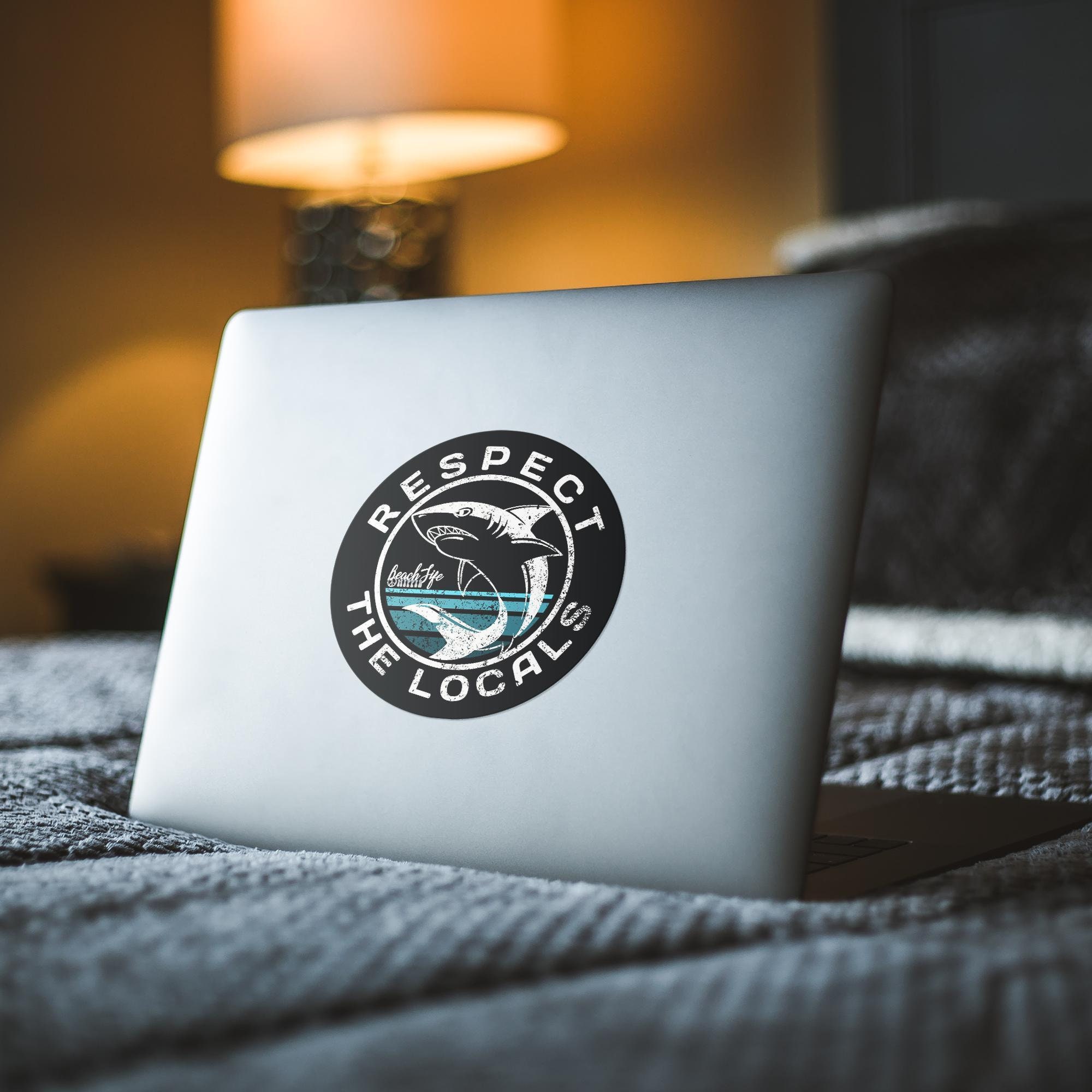 Respect the Locals Shark Vinyl Auto Car Decal Sticker - Etsy