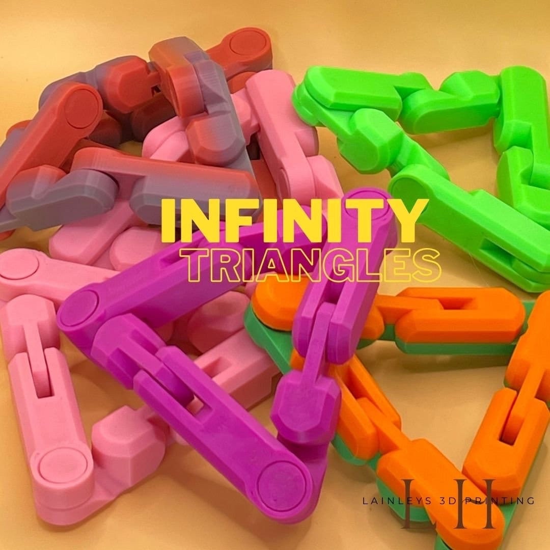 Infinity Triangles, Fidget Toys 3d Printed - Etsy