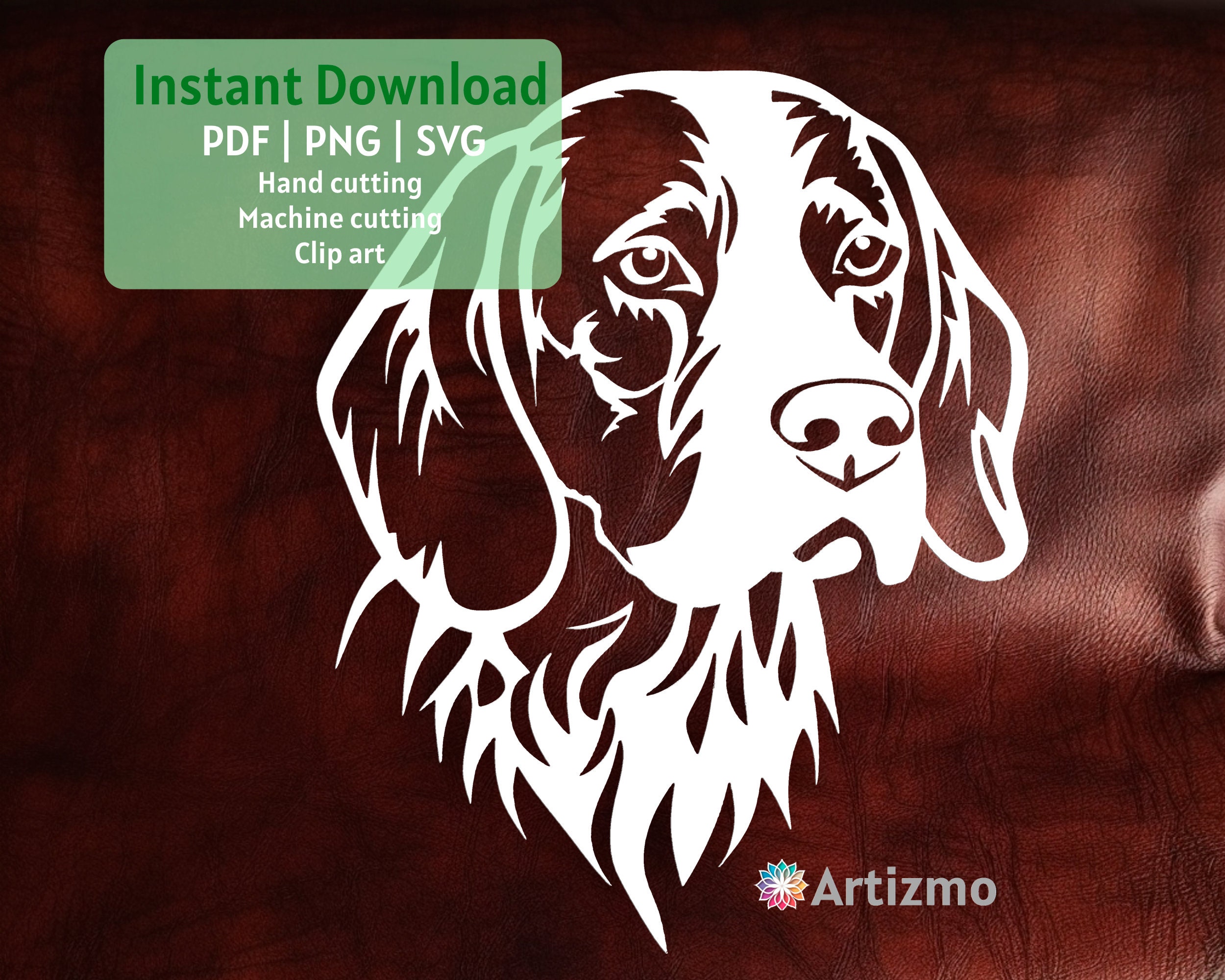 Beagle Template | PDF and PNG for Hand Cutting | SVG for Machine Cut ...