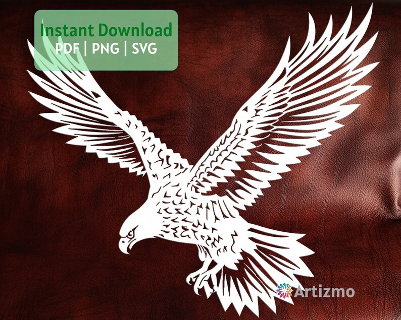 American Eagle Template | Kids Paper Cut | PDF and PNG for Hand Cutting ...