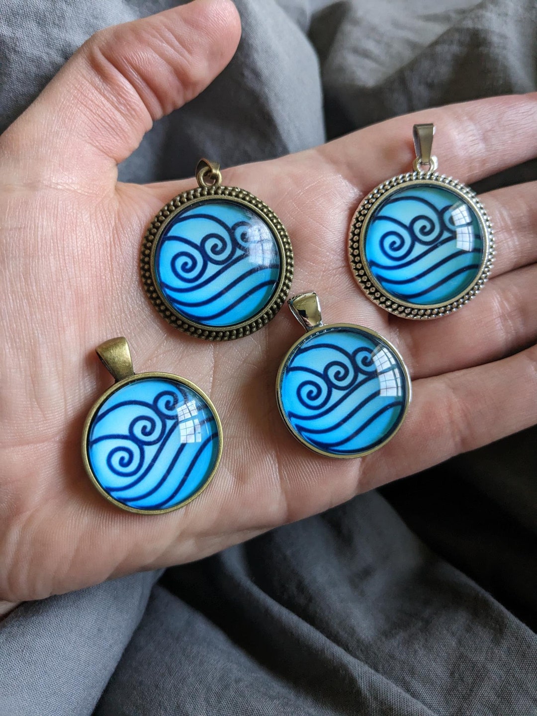 Avatar the Last Airbender// Glass Stainless Steel Necklace - Etsy