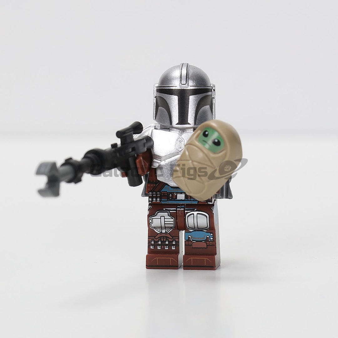 The Mandalorian din Djarin and Grogu Minifigure Custom Pack - Etsy