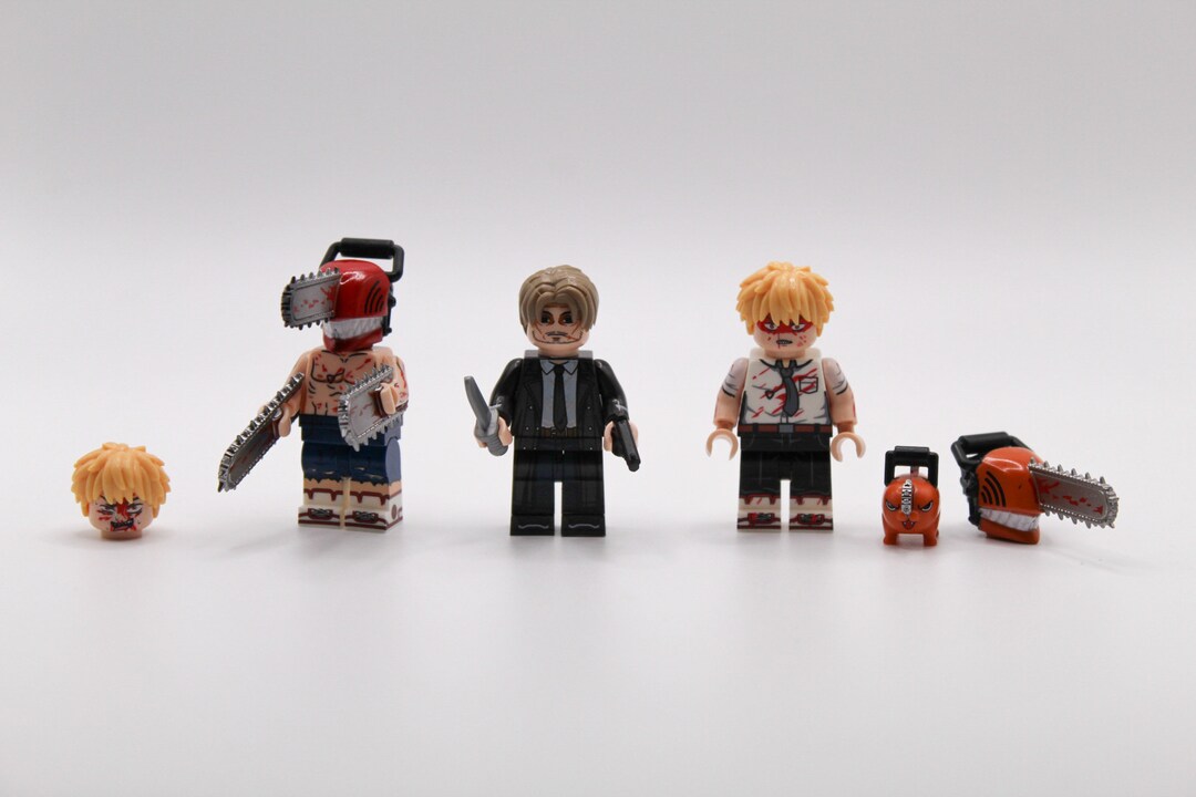Chainsaw Man Minifigure CUSTOM Pack denji Shirt off Eye - Etsy