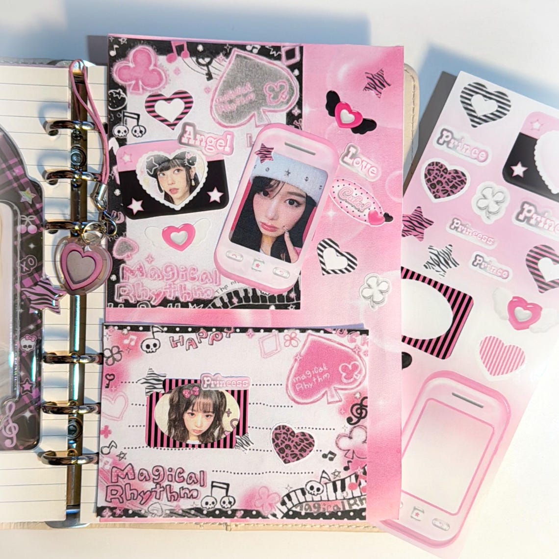 Angel Sticker Sheet | Kpop Sticker Sheet | Kpop Deco | Kpop Scrapbook ...