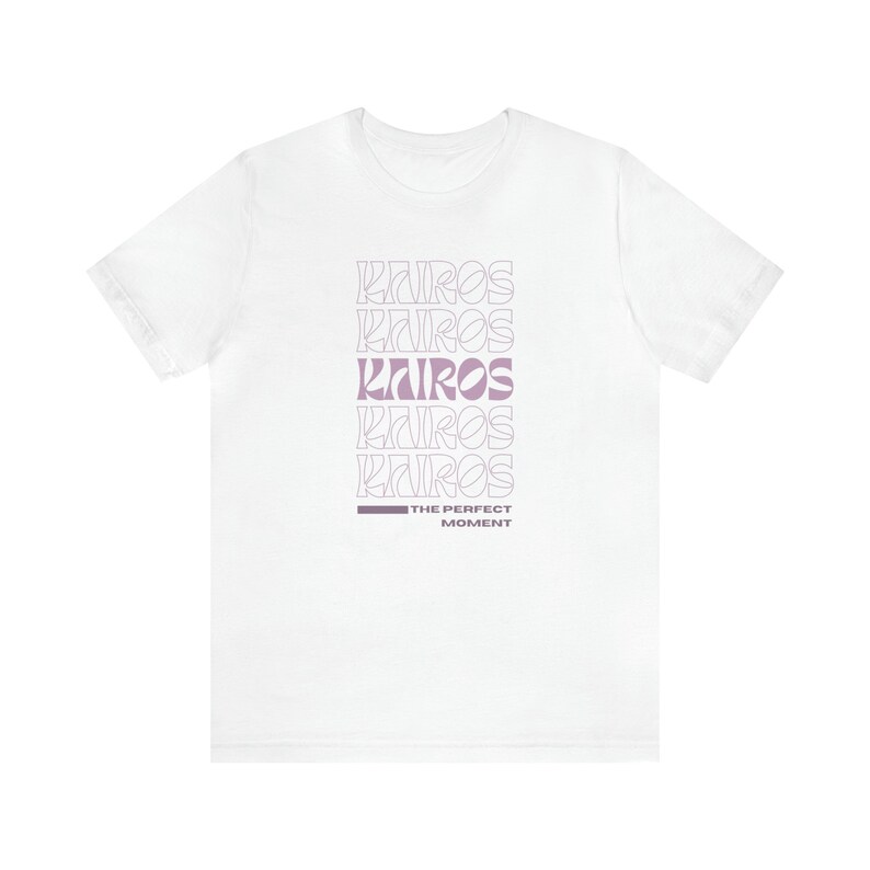 Kairos Definition Tee, Greek Word T-shirt, Minimalist Design, Nerd ...
