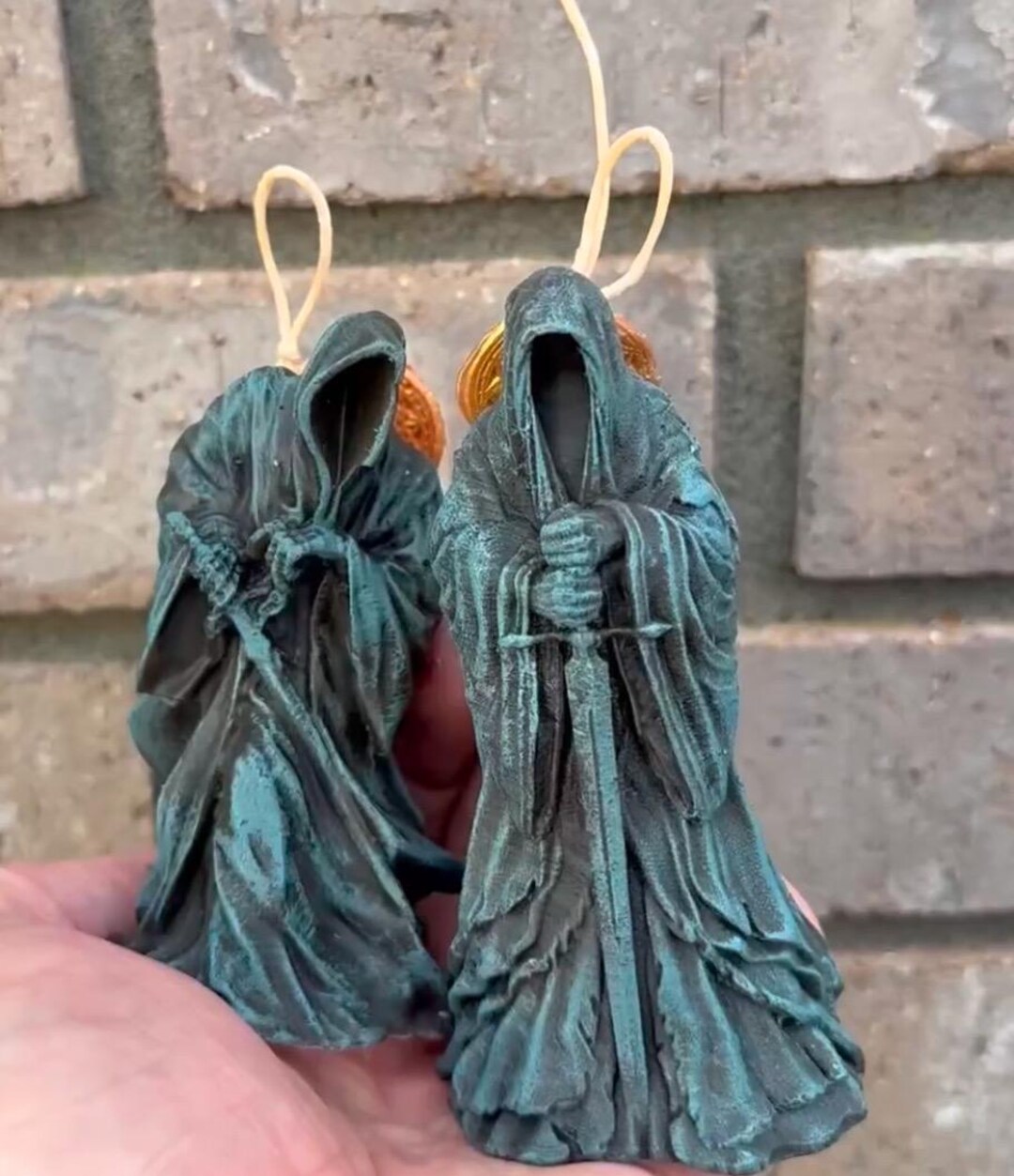 2 Wraith Candles Beeswax Gift Halloween Candle Spooky Gothic Candle ...