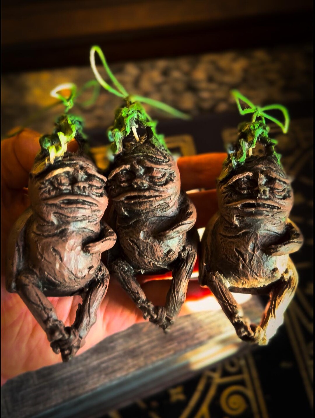 Mandrake Root Candle Decor Fantasy Home Accent Handmade Beeswax Candle ...