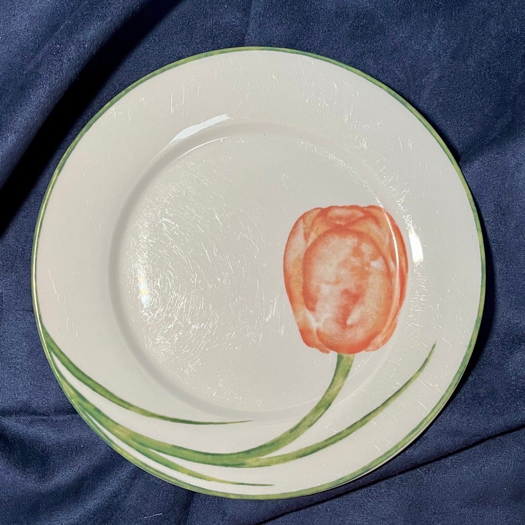 Pier 1 Fall Floral Dessert/salad Plates - Etsy