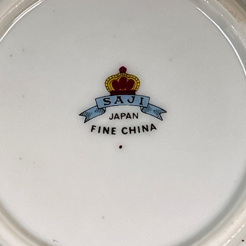 SAJI Fine Porcelain Plate Made in Japan - Etsy