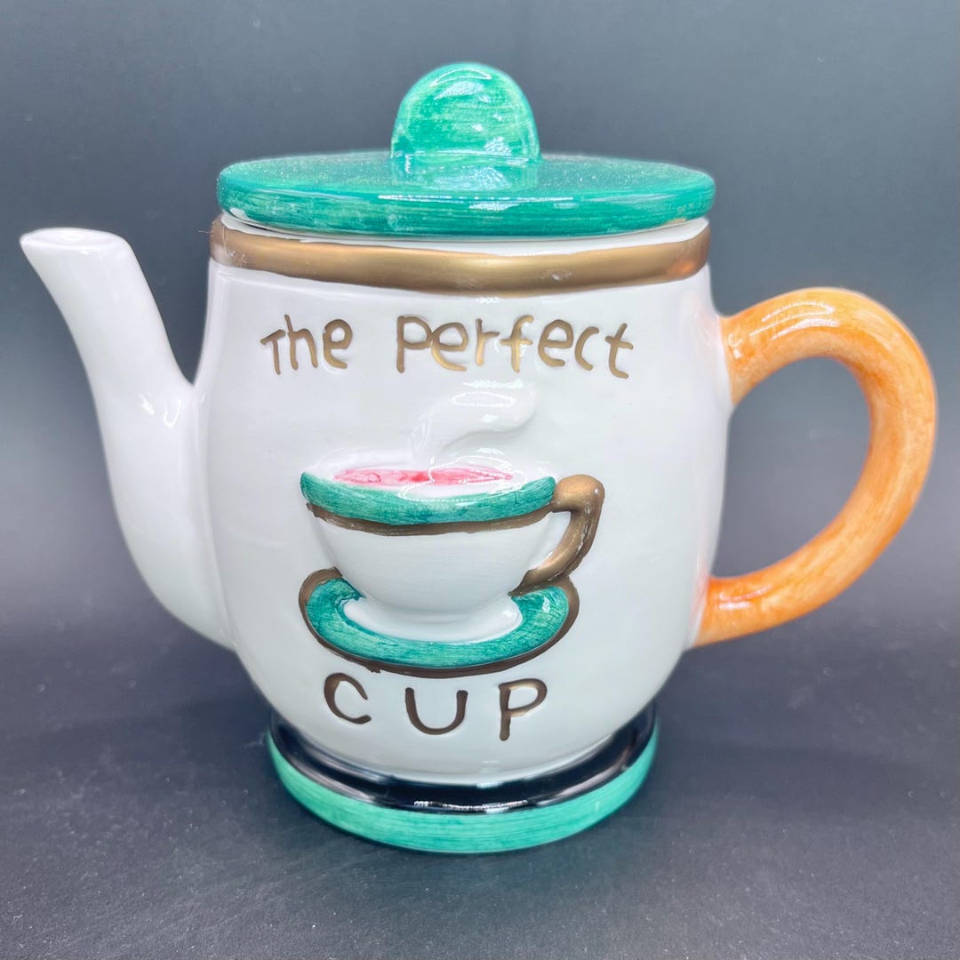Vintage “the Perfect Cup” Small One Cup Teapot From Houston Harvest - Etsy
