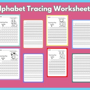 Alphabet Handwriting | ABC Phonics Tracing Cards | Writing Letters ...