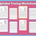 Alphabet Handwriting | ABC Phonics Tracing Cards | Writing Letters ...