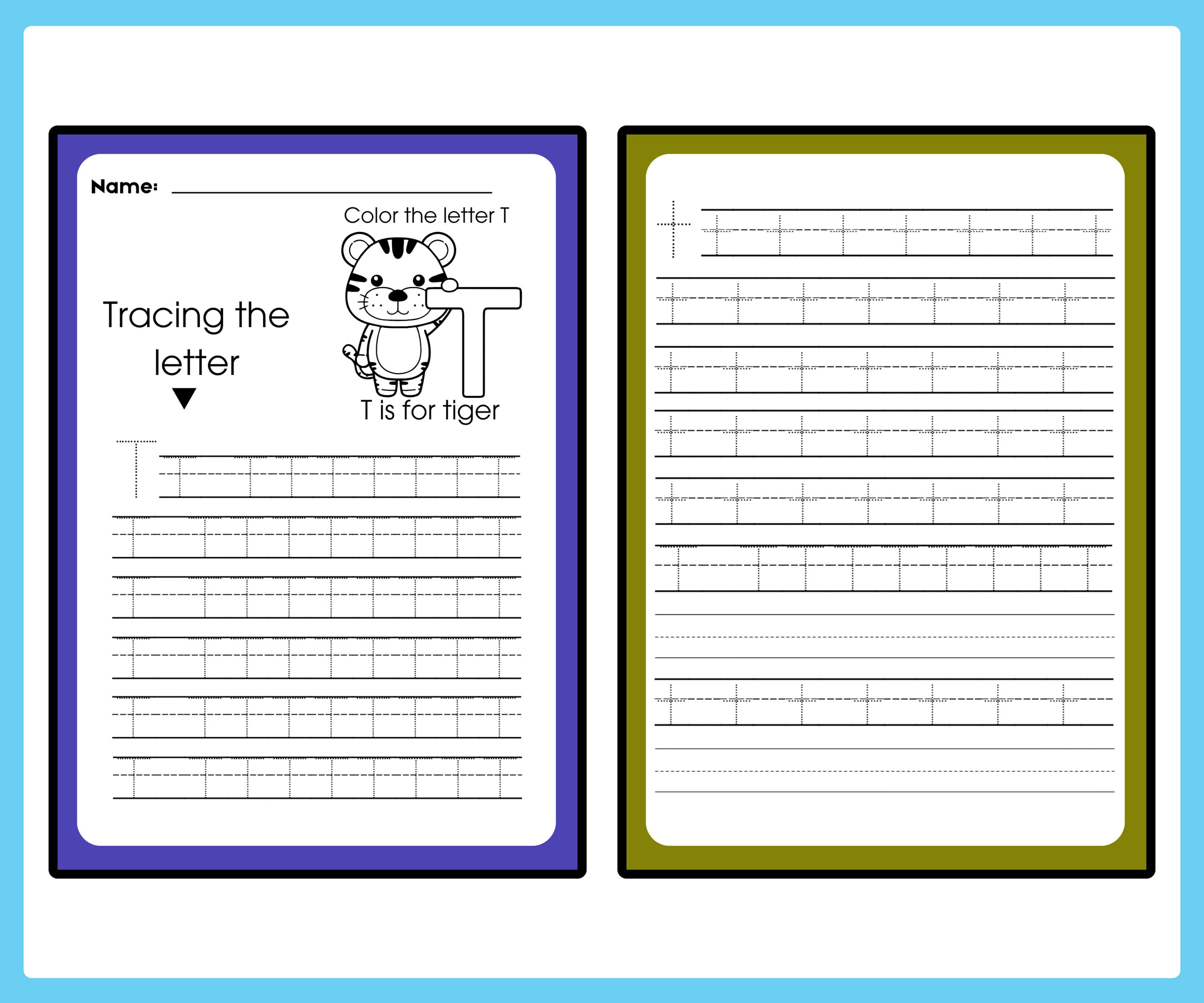 Alphabet Handwriting | ABC Phonics Tracing Cards | Writing Letters ...