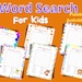 Fun & Educational Word Search Puzzle Activities for Kids - Printable ...