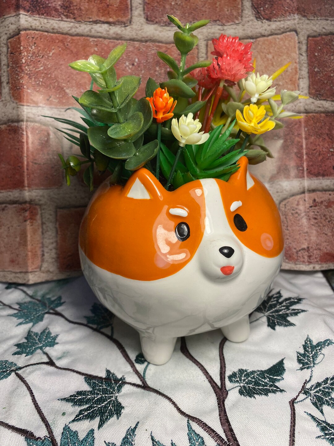 Chubby Smiling Corgi Planter - Etsy