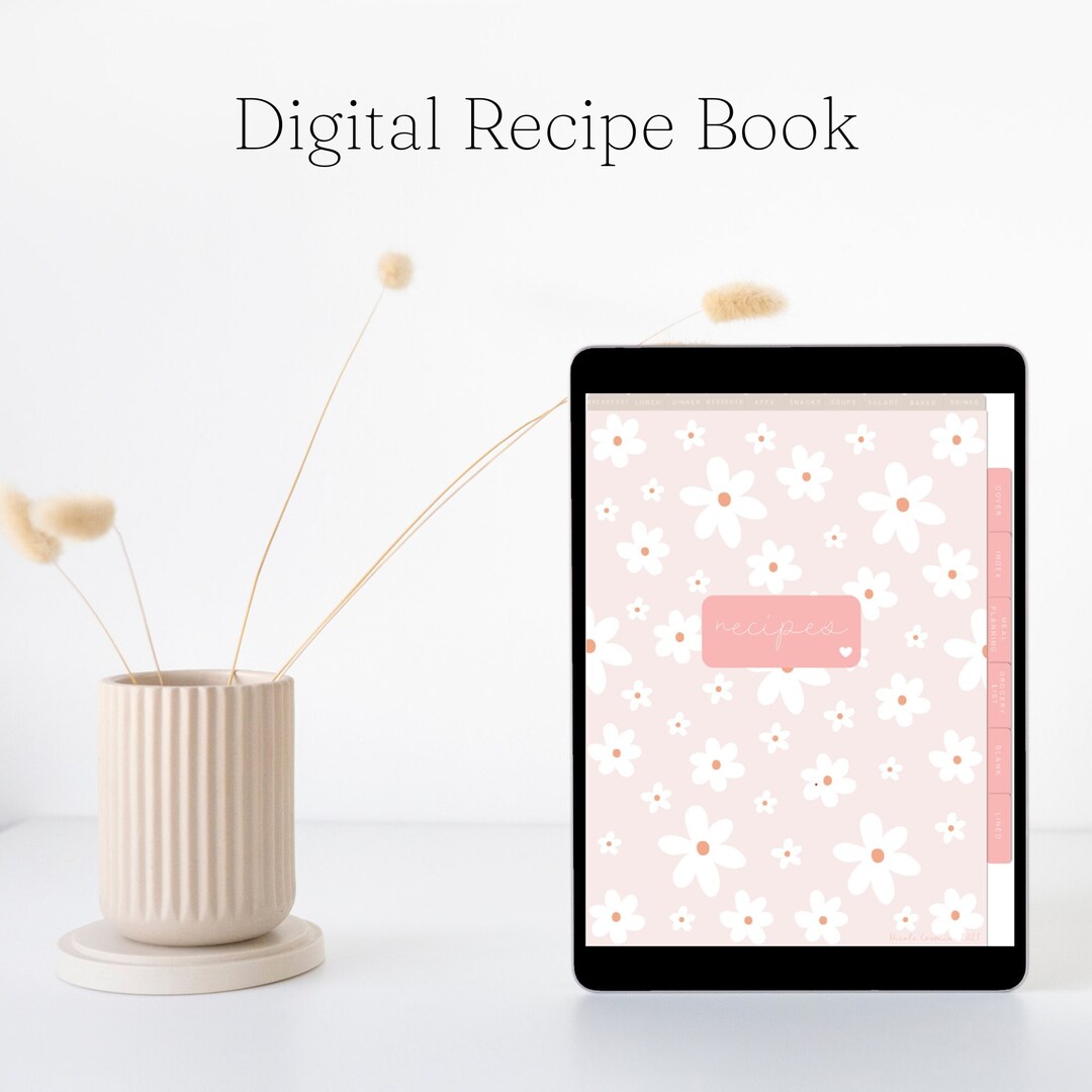 Digital Recipe Book, Digital Recipe Book for Good Notes, Digital ...