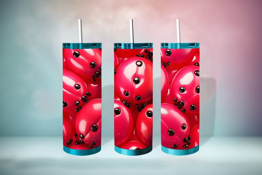 3d Inflated Ladybug Tumbler Wrap Design,digital Download, Puff PNG ...