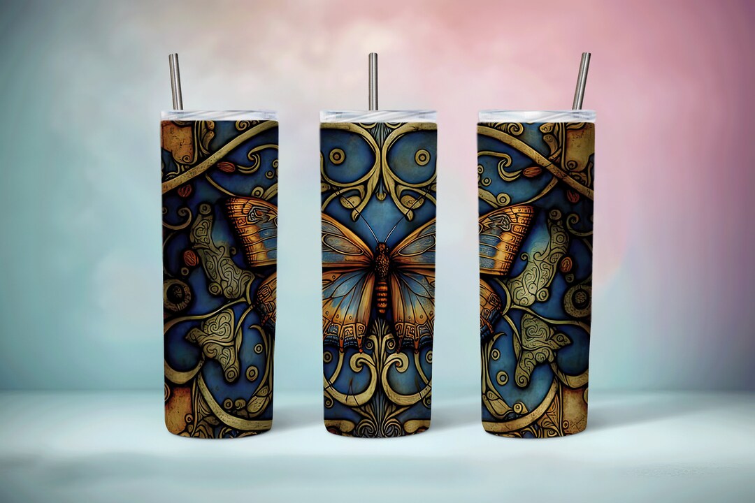 Tumbler Wrap Png, Designs Downloadsbutterflies Tumbler, Plants Tumbler ...