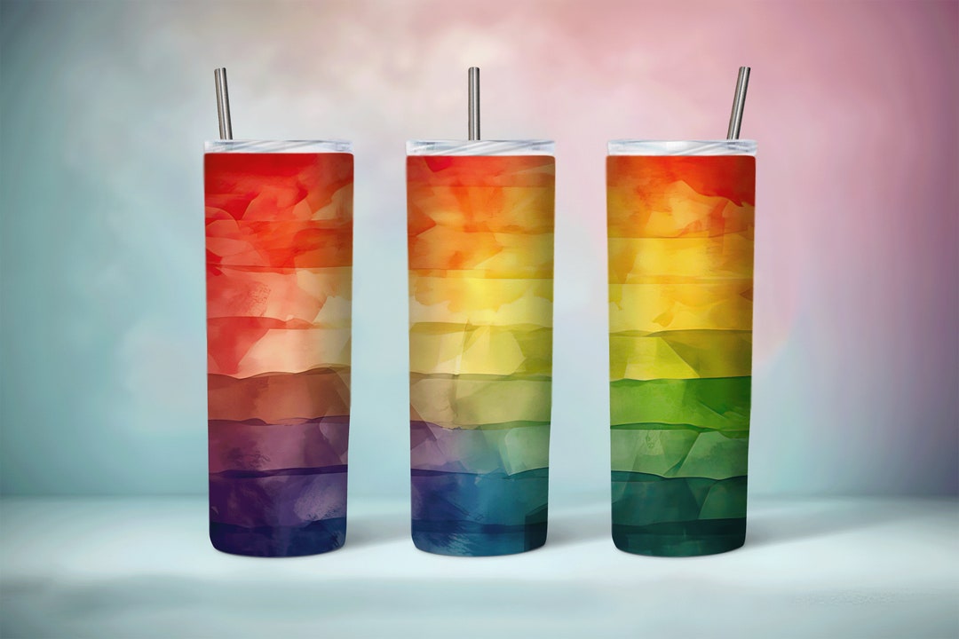 Pride Tumbler Wrap Design, Digital Download, LGBTQ Abstract Design, 20 ...
