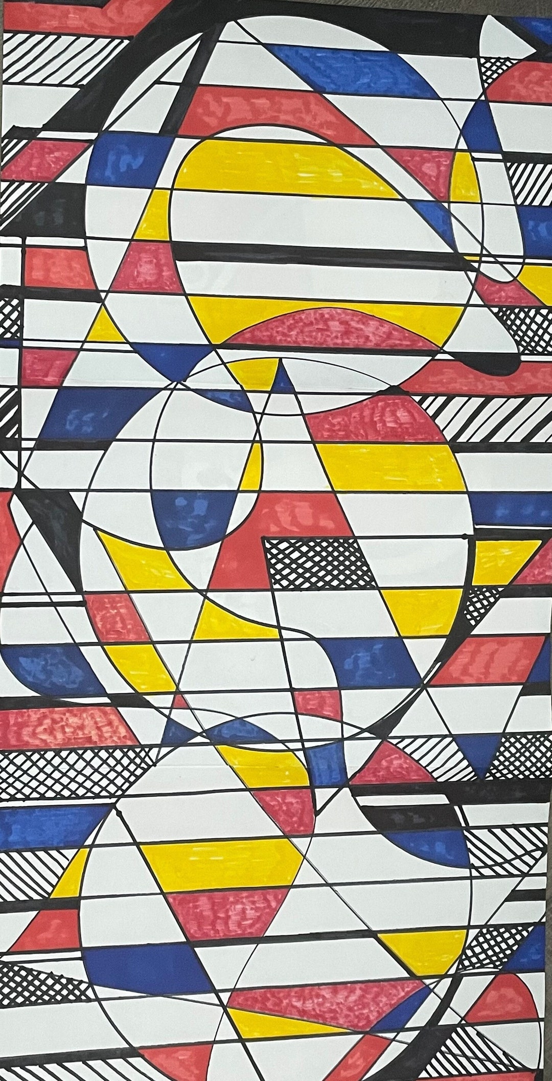 Talking Colors/ 18x12 Colorful Drawing - Etsy