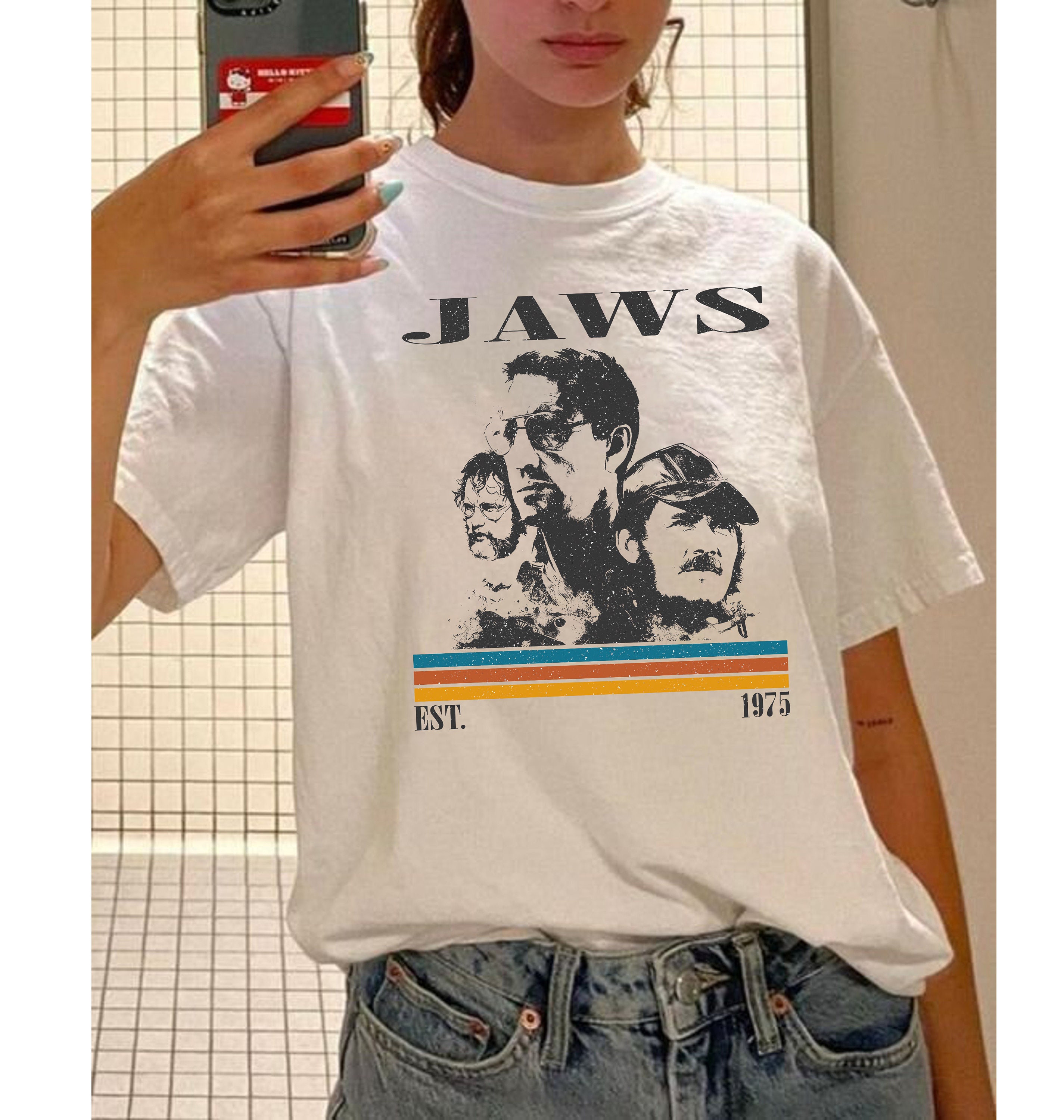 Jaws Movie T-shirt, Jaws Shirt, Jaws Vintage, Jaws Sweatshirt, Movie ...