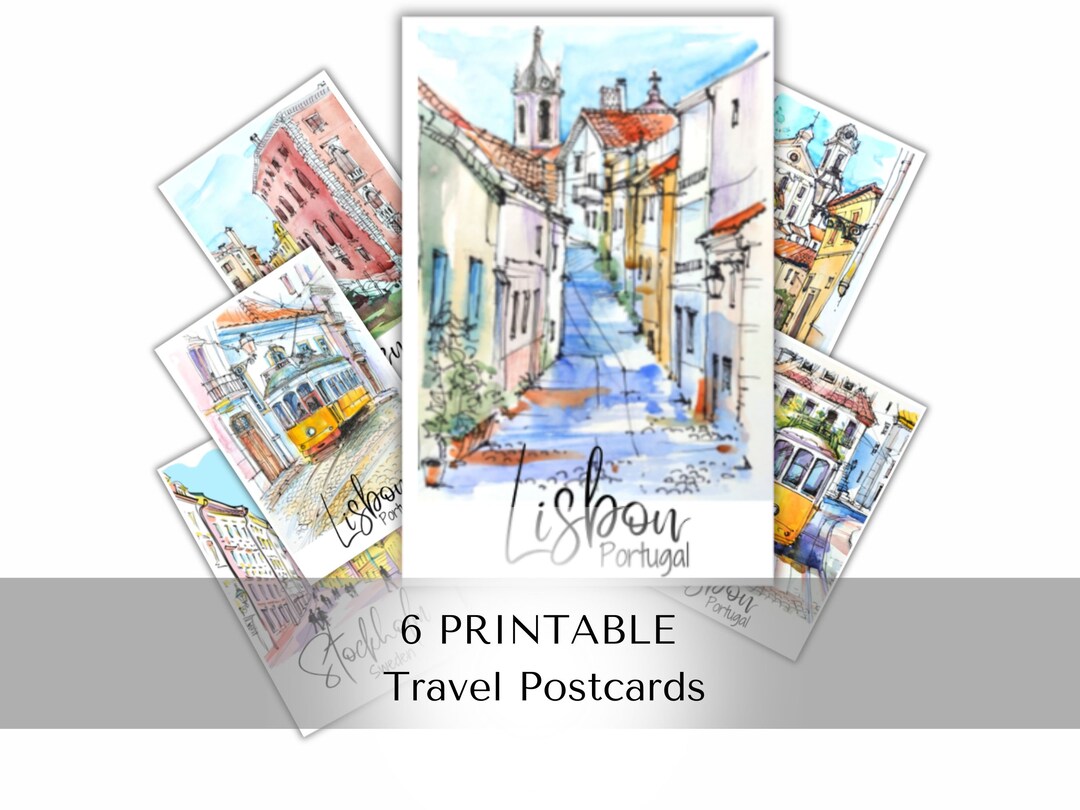 Travel Postcards Printable - Etsy