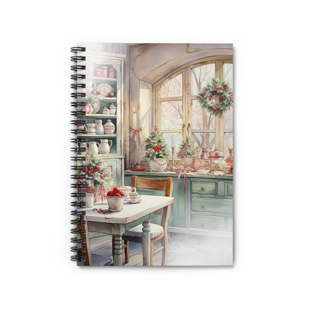 Christmas Kitchen Spiral Notebook Christmas Journal - Etsy