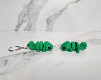 Baby Narwhal Keychain OR Baby Narwhal Toy Flexi Fidget Articulated Toy 3D Printed Narwhal ...