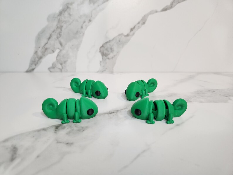 Baby Chameleon Keychain OR Baby Chameleon Toy | Flexi Fidget ...