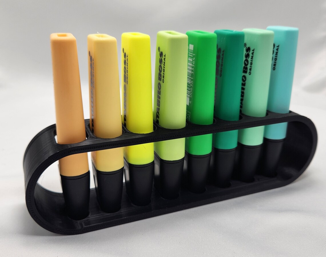 3D Printed Desk Organizer Holder or Stand for Stabilo Boss Highlighter ...